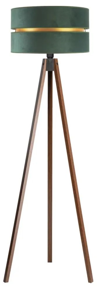 Duolla - Stojací lampa DUO 1xE27/60W/230V pr. 44 cm zelená/wenge