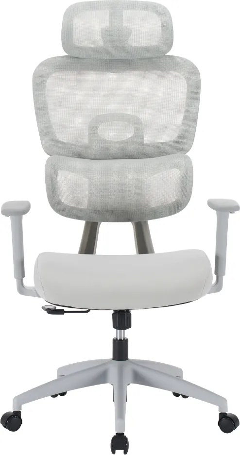 Ergonomická kancelářská židle NEONIT - šedá síťovina / nosnost 150 kg