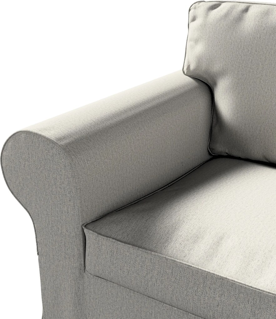 Potah na křeslo IKEA Ektorp barva šedá látka pletený vzor