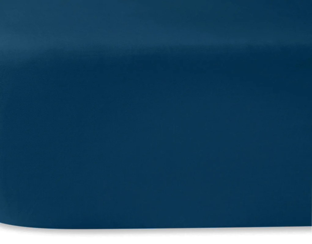 SATÉNOVÉ PROSTĚRADLO 011 200X220 CM TMAVĚMODRÉ
