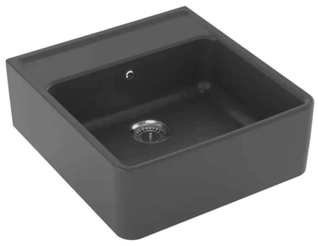 Villeroy & Boch - Keramický dřez 63x60 cm, CeramicPlus, grafit 632061i4