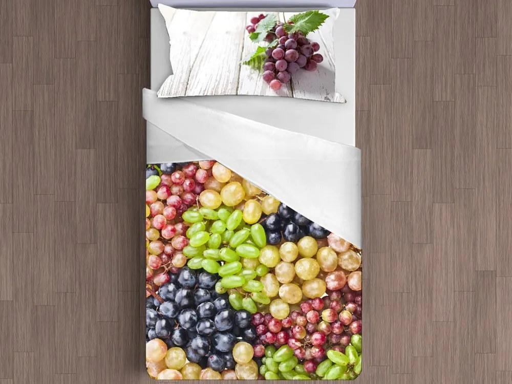 3D italské povlečení 100% bavlna Grapes - 140x200 / 70x90 cm