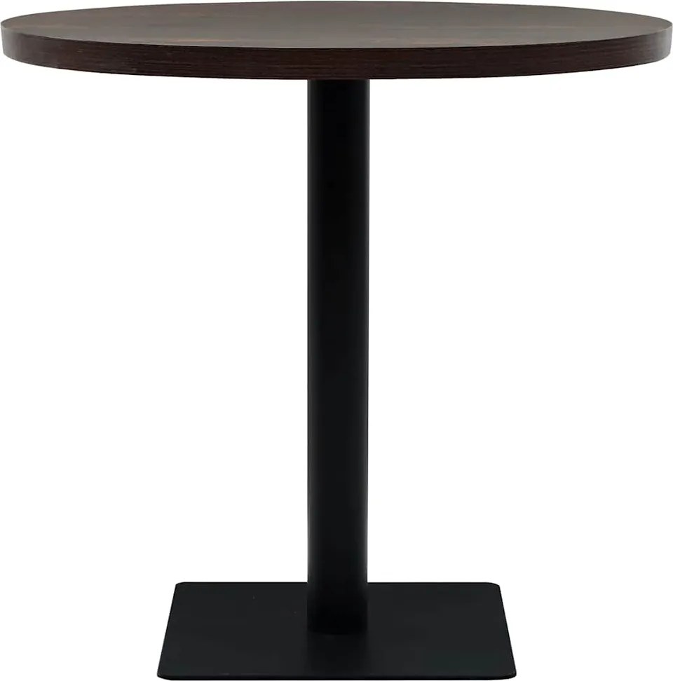 Bistro stůl MDF a ocel kulatý 80 x 75 cm 245610