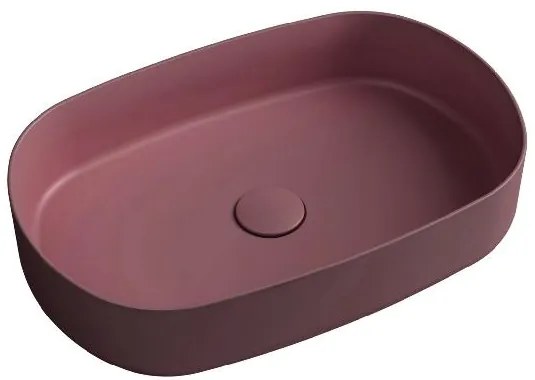 Sapho Infinity - Umyvadlo na desku, 550x360 mm, bez přepadu, maroon red 10NF65055-2R