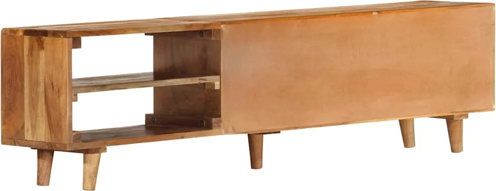 TV skříňka masivní akácie s medovým povrchem 140 x 30 x 40 cm 337847