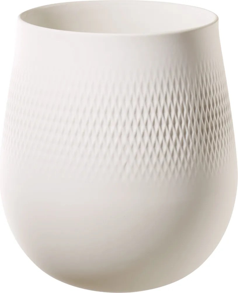 Villeroy&Boch Villeroy & Boch Manufacture Collier Blanc váza Carré, velká 21 cm, 5,5 l