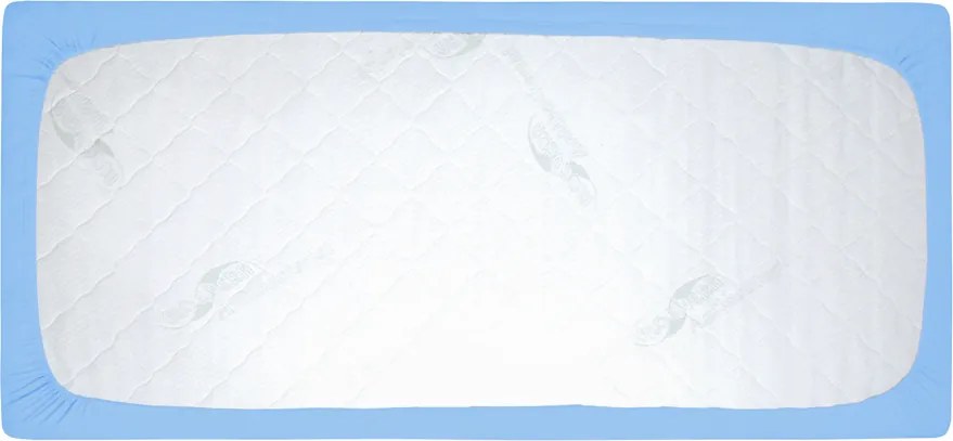 Jersey prostěradlo středně modré na výšku matrace do 20 cm Velikost: 100 x 200