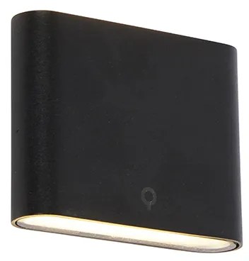 Moderní venkovní nástěnné svítidlo černé 11,5 cm vč. LED IP65 - Batt