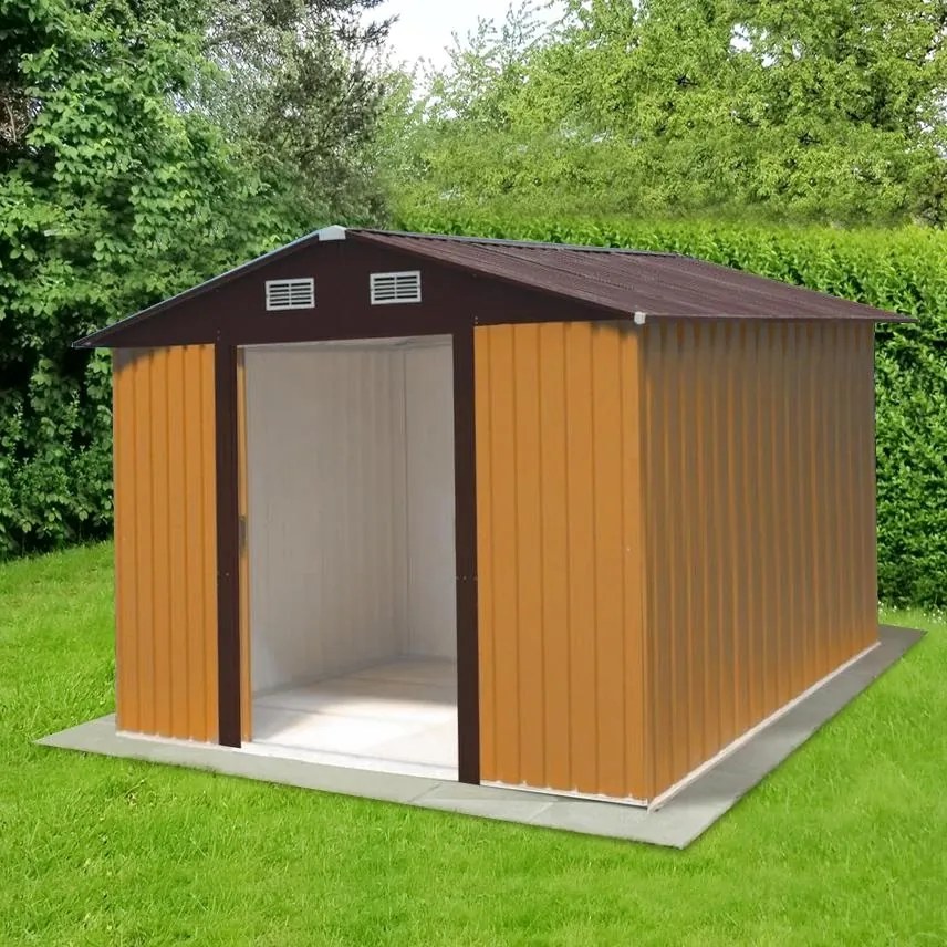 Zahradní domek na nářadí Avenberg 3.7 x 3 m HNĚDÁ SD-X1210-H170