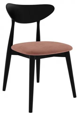 Jídelní židle ST80, Barva: černá, Potah: Magic Velvet 2225