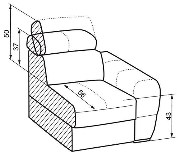 Sedací souprava VENTO | 251x167 | HOVĚZÍ KŮŽE | s úložným pr. a rozkladem | VÝPRODEJ Z PRODEJNY