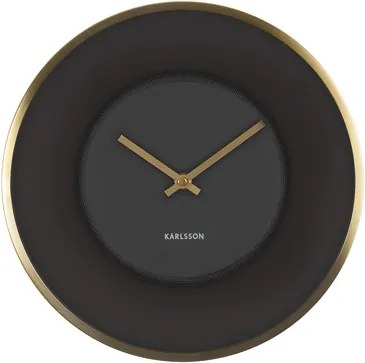 Nástěnné hodiny Salem, 30 cm, černá/zlatá