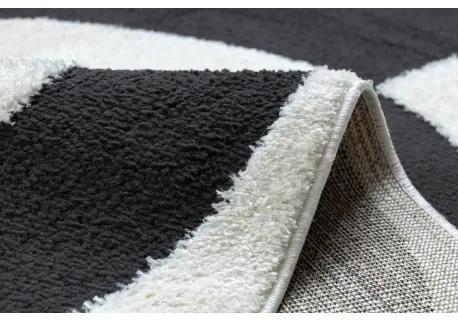 Moderní koberec MODE 8531 abstrakce krémová / černá velikost 180x270 cm | krásné koberce cz