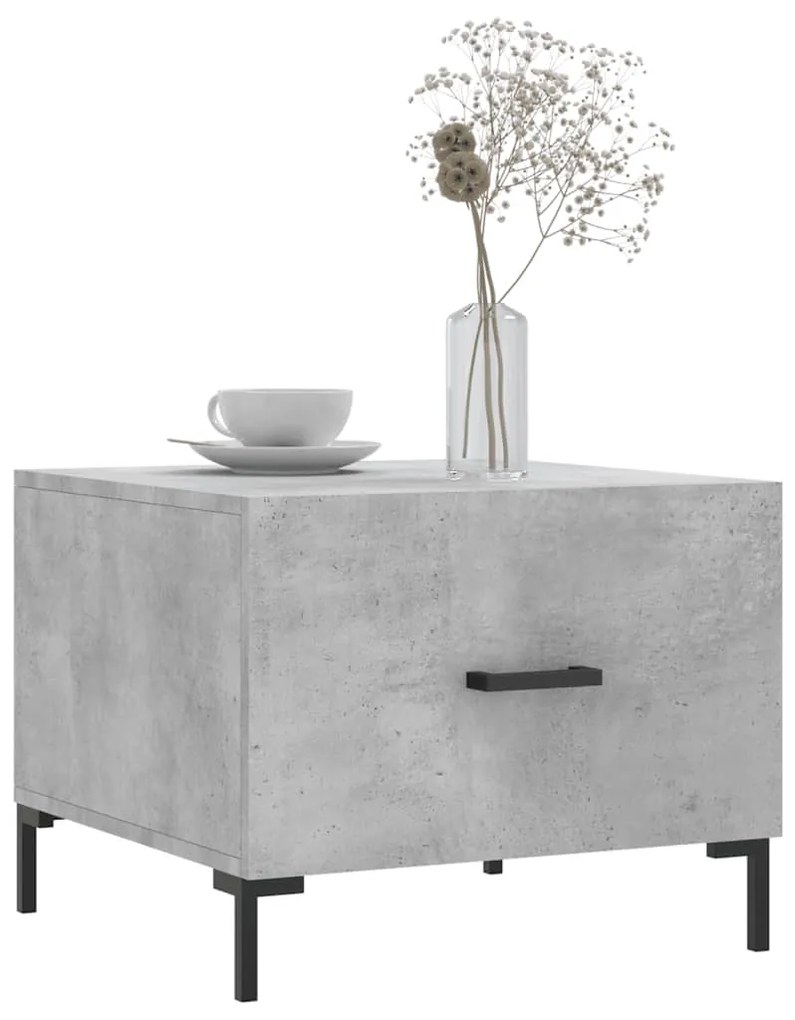 Konferenční stolek betonově šedý 50x50x40 cm kompozitní dřevo - Default Title