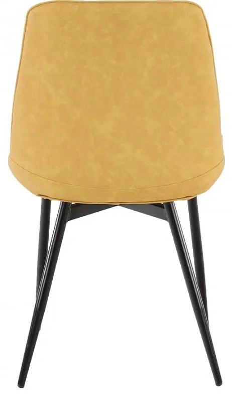 Tempo Kondela Jídelní židle HAZAL, žlutá/černá