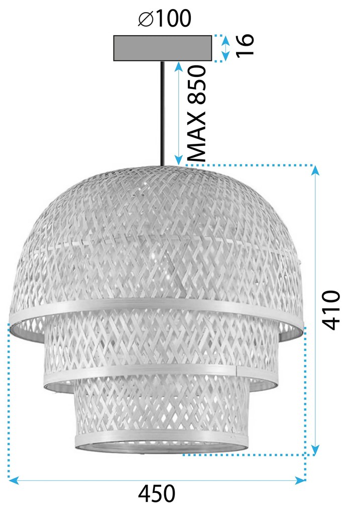 Toolight Závěsné osvětlení BOHO 1CP NEW OSW-03614