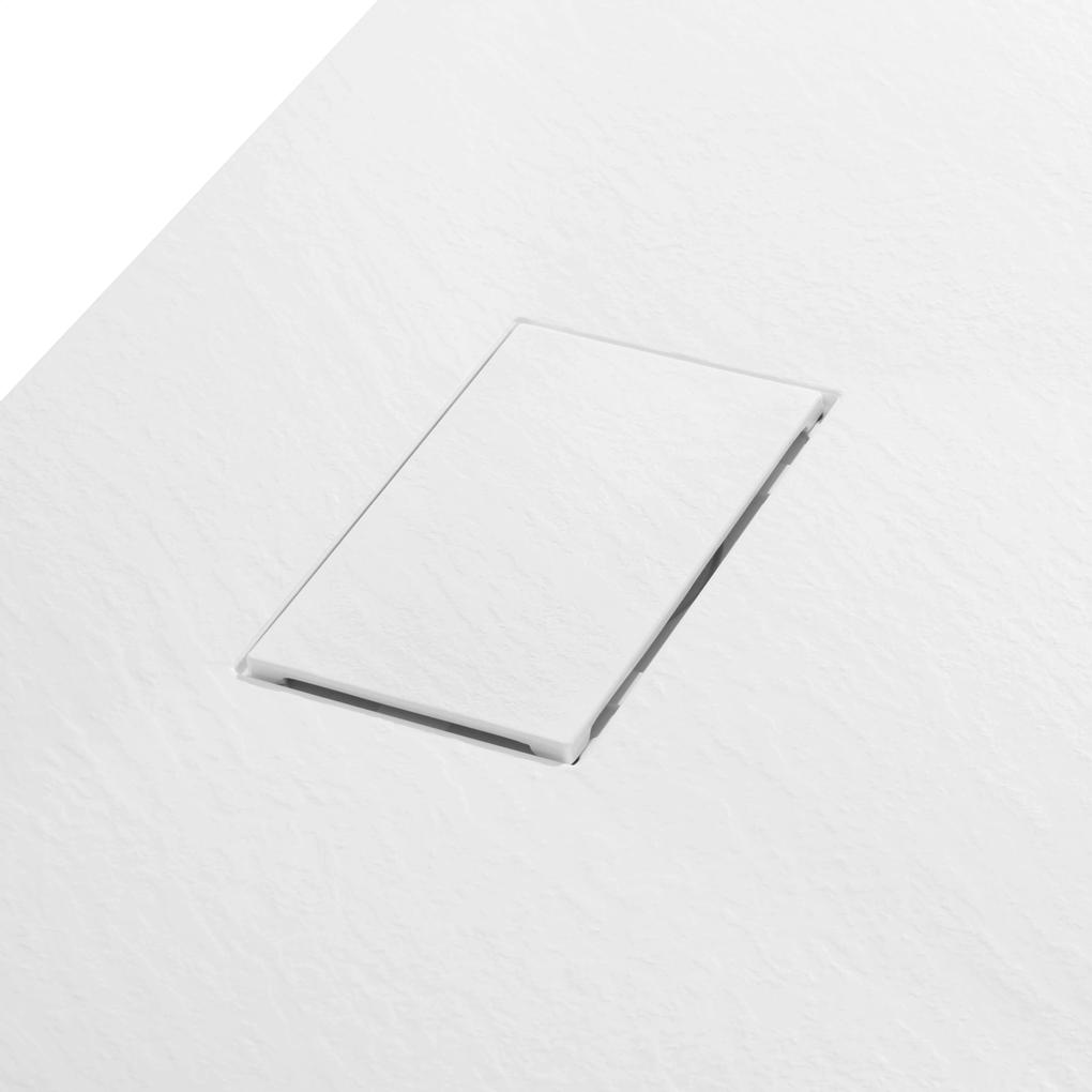 Cerano Gusto, obdélníková sprchová vanička 150x70x3 cm z minerálního kompozitu, bílá, CER-CER-414620