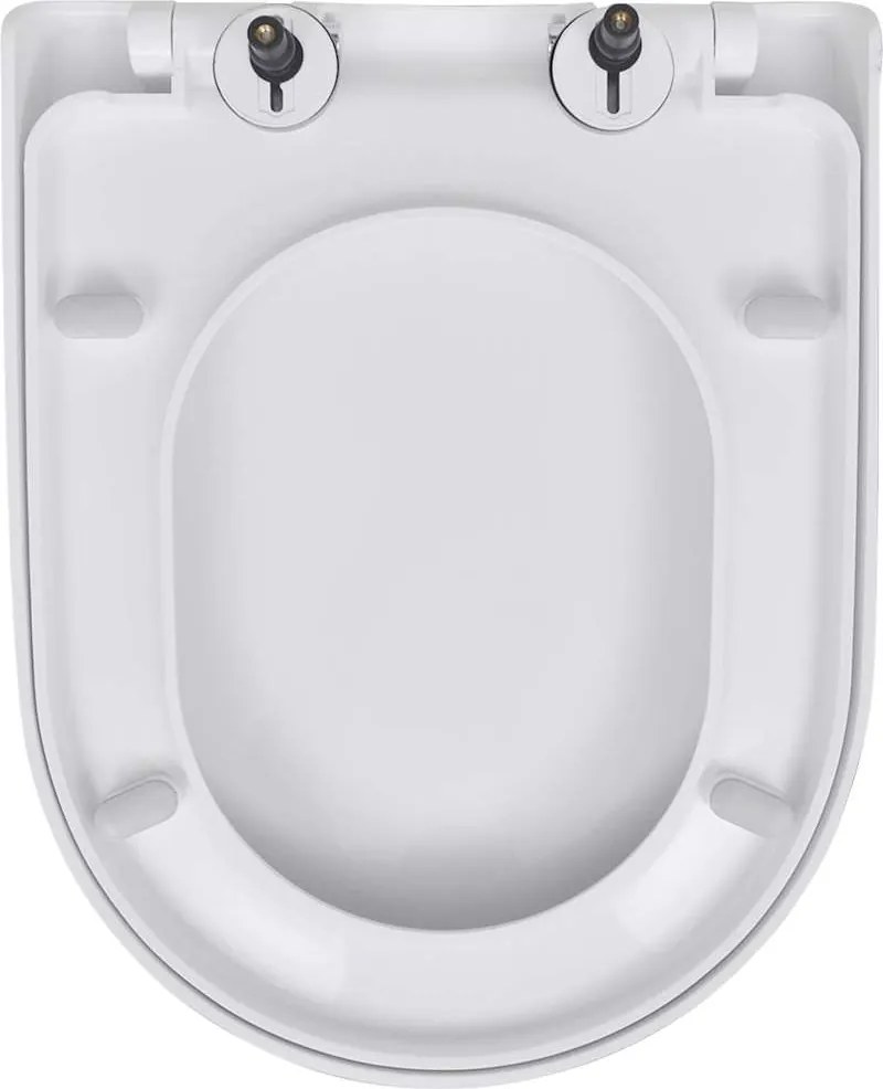 WC sedátka s funkcí pomalého sklápění 2 ks bílá plastová 275930