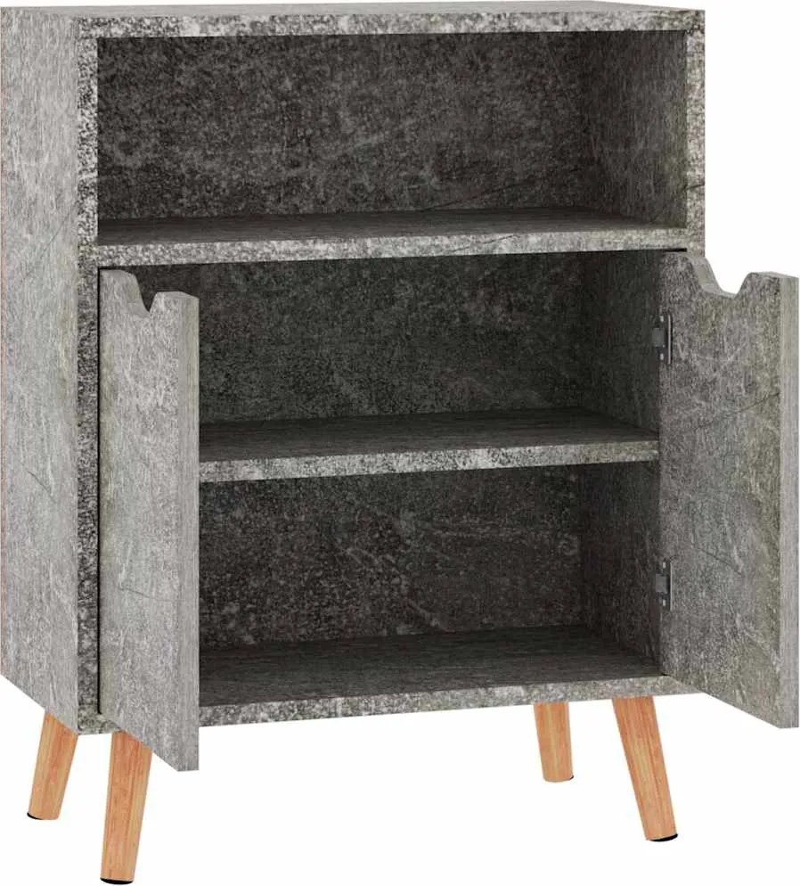 Příborník betonově šedý 60 x 30 x 72 cm kompozitní dřevo 326826