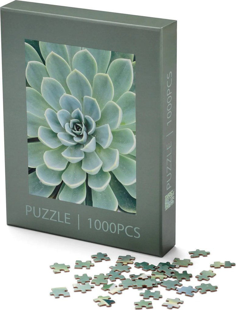 Tchibo - Puzzle »Sukulenty« - barva: zelená
