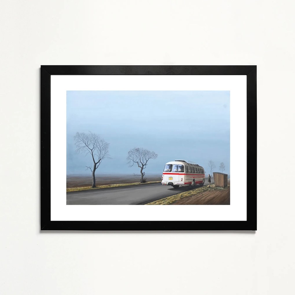 Štěpán Jirák | Zastávka v poli Rám: Bílý, Velikost: 40 x 60 cm