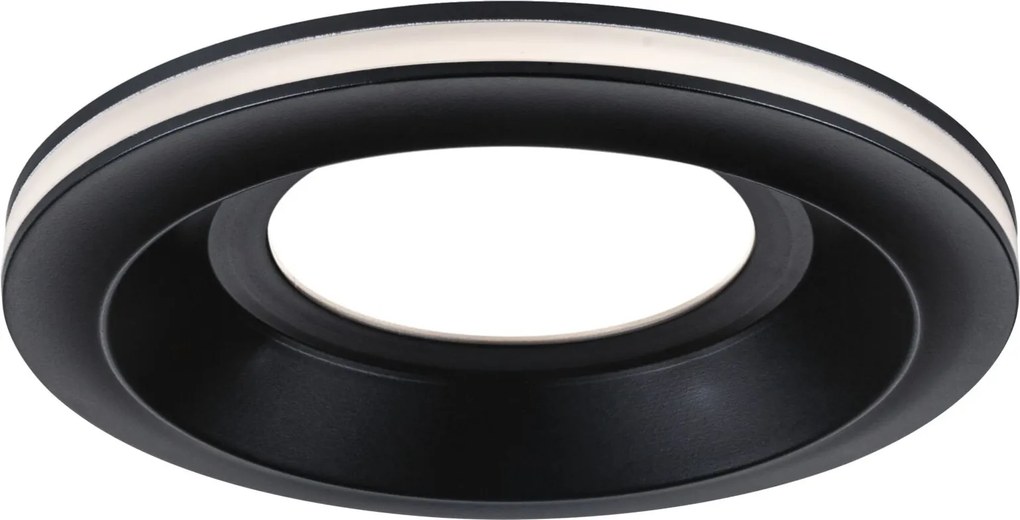 P 92251 LED vestavné svítidlo Sormus samostatné svítidlo IP65 kruhové 100mm 4,8W / 1,5W / 230V 3000K černá - PAULMANN