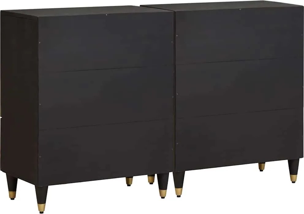 Servírovací skříň 2 ks 60 x 33 x 75 cm Masivní mangové dřevo 3310157