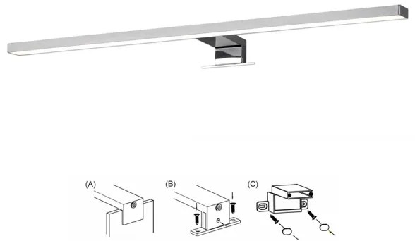 Top Light GILA LED XL - LED Koupelnové osvětlení zrcadla LED/8W/230V IP44