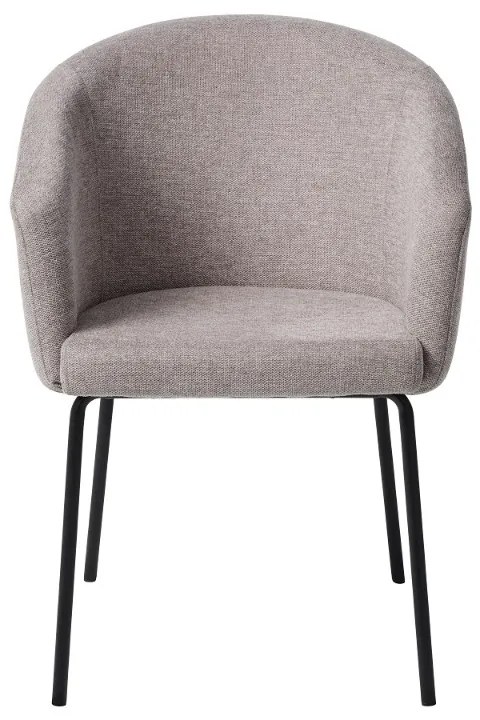 Designová jídelní židle Paulina světle šedá