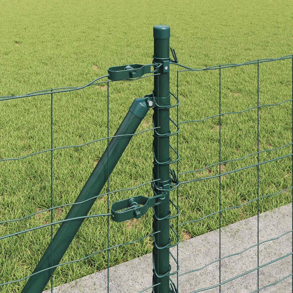 Evropský plot s betonovou základnou 50 x 0,4 m Zelená Síťovina 3350874