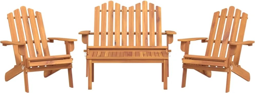4dílná sada zahradního nábytku Adirondack masivní akácie 3152130