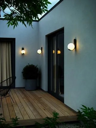 Venkovní nástěnné svítidlo NORDLUX Dalius IP44 E27 1x10W černá 2418271003