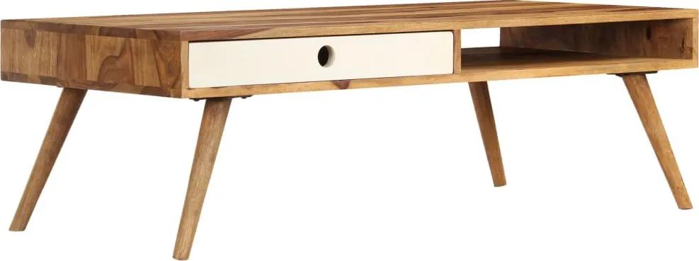 vidaXL Konferenční stolek z masivního sheeshamu 110 x 50 x 35 cm [246223]