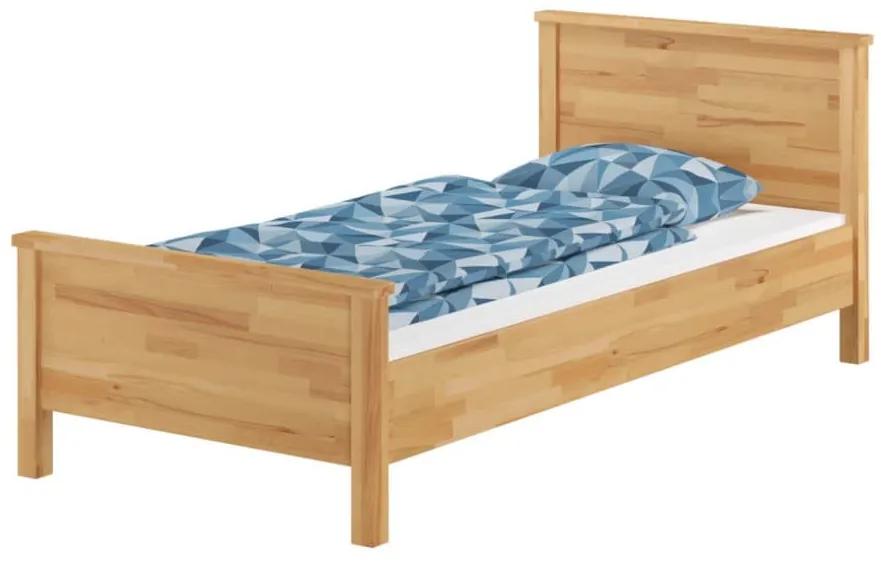 Buková postel Como - jednolůžko   , 90x200 cm