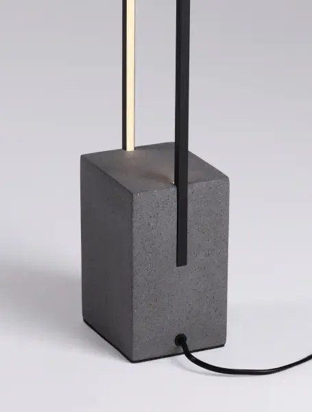 Moderní stojací lampa Lithos Černá
