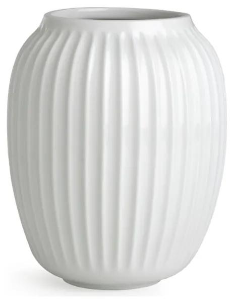 Bílá kameninová váza Kähler Design Hammershoi, výška 20 cm