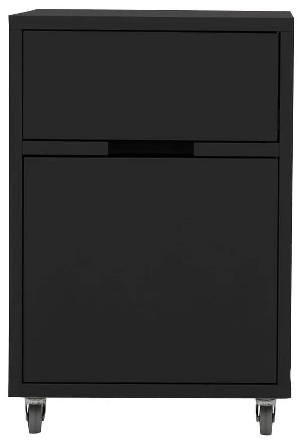 Černá skříňka na kolečkách Tenzo Lipp