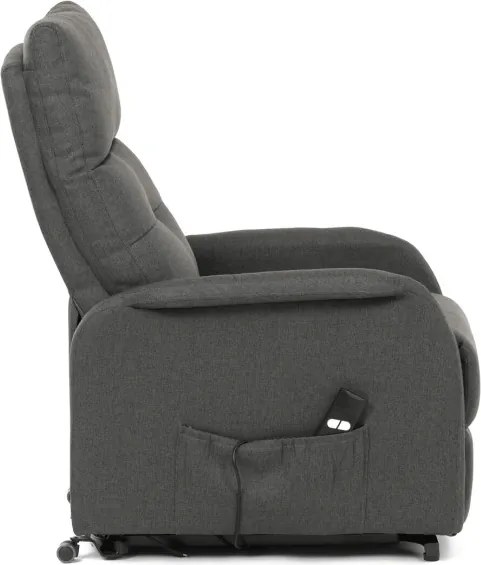 Polohovací křeslo šedé, elektrické TV-5482 GREY2