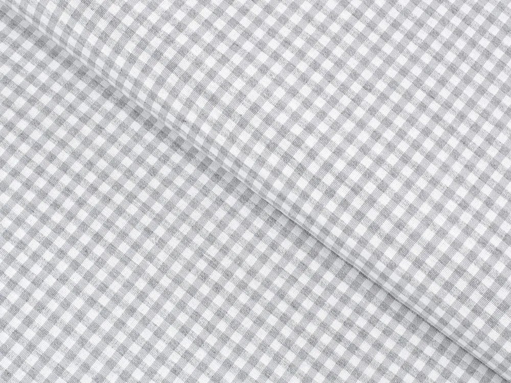 Biante Dekorační povlak na polštář s lemem Rebeka RE-015 Světle šedo-bílá kostka malá 30 x 50 cm