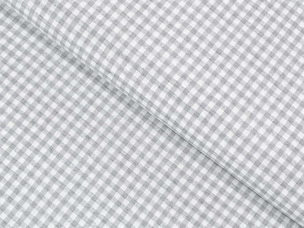 Biante Dekorační povlak na polštář s lemem Rebeka RE-015 Světle šedo-bílá kostka malá 40 x 40 cm