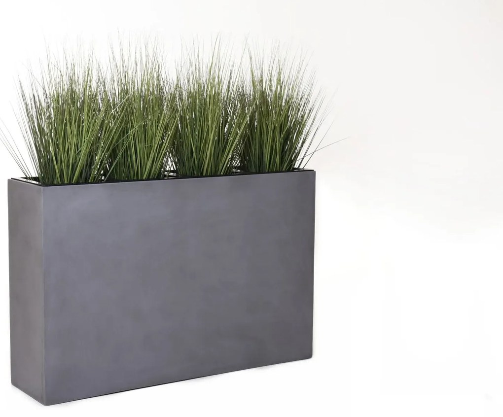 Květináč ELEMENTO, sklolaminát, šířka 117 cm, beton design