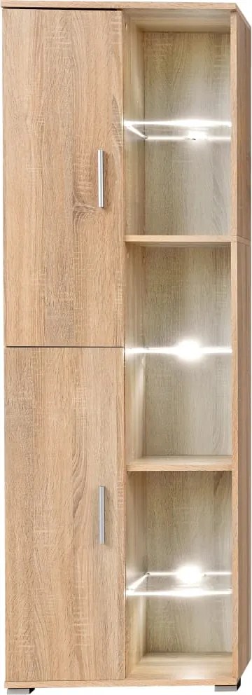 Obývací stěna s LED osvětlením dub sonoma 246029