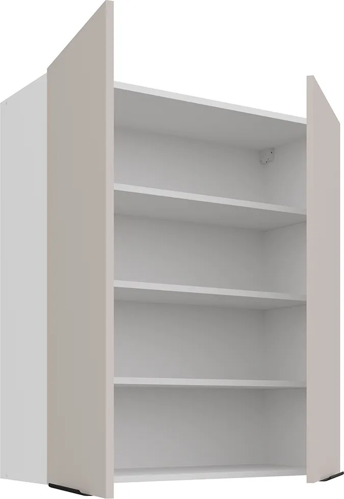 COMO | horní skříňka 80 G-90 2F policová | 80 cm | VYSOKÁ | bílá/kašmír