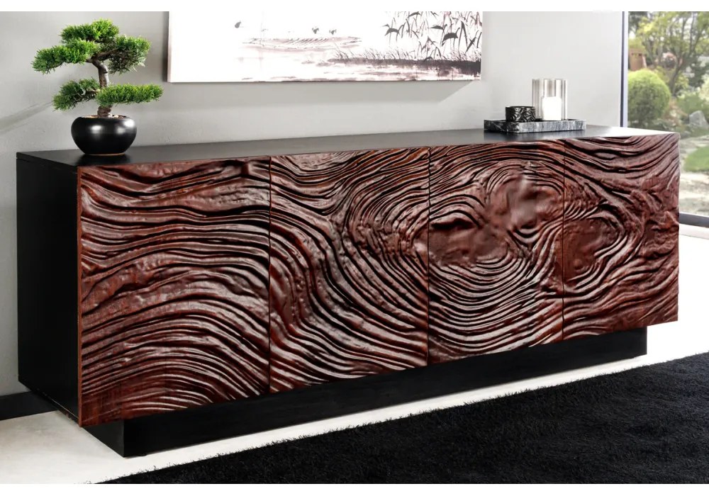 Massive home | Luxusní 3D komoda Fluid z akáciového masivu 175cm