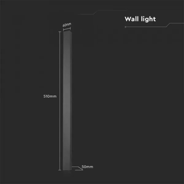 LED Venkovní nástěnné svítidlo LED/10W/230V 3000K IP65 51 cm černá