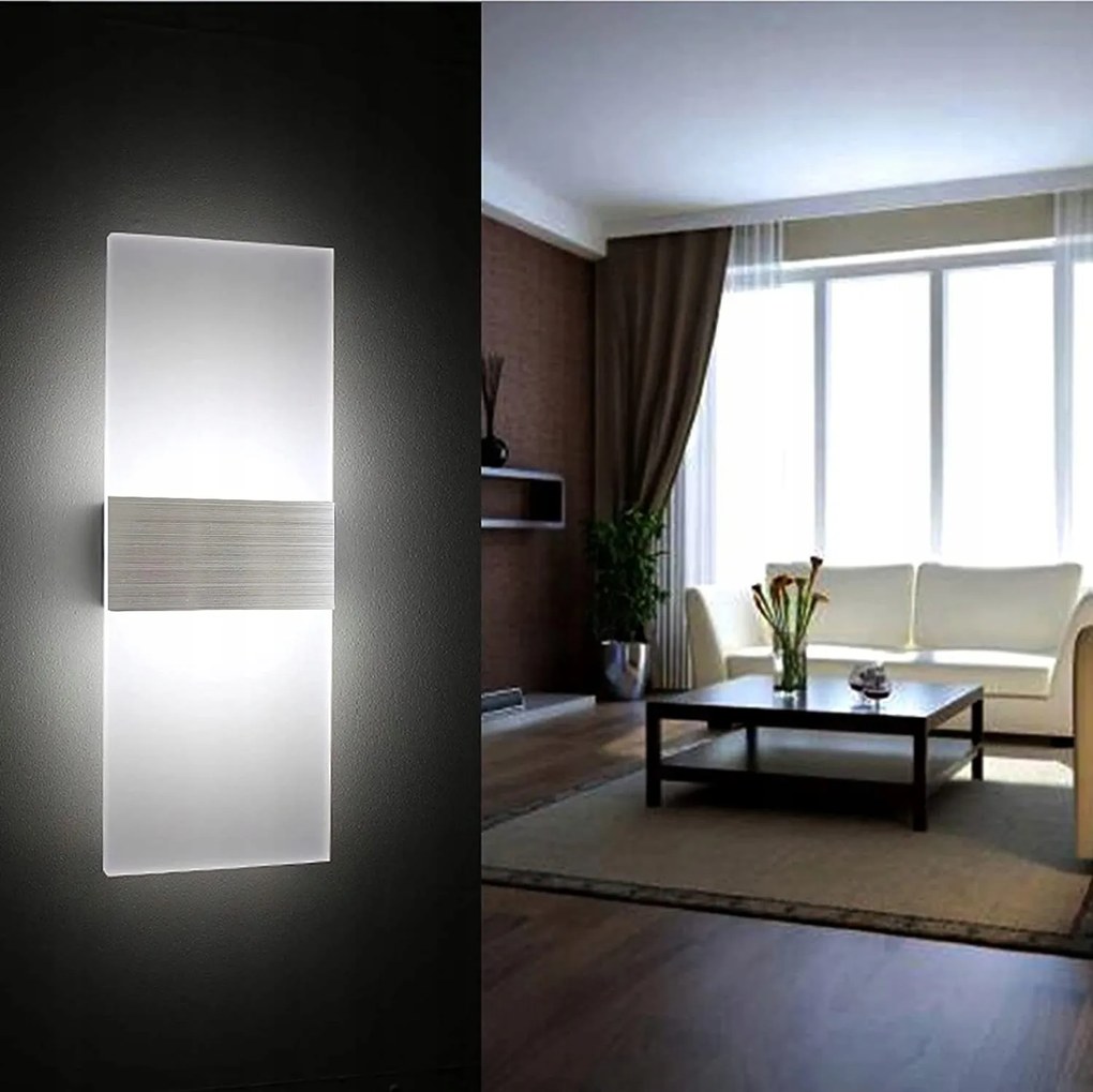 Zree Nástěnná Led lampa Moderní Akryl 12W