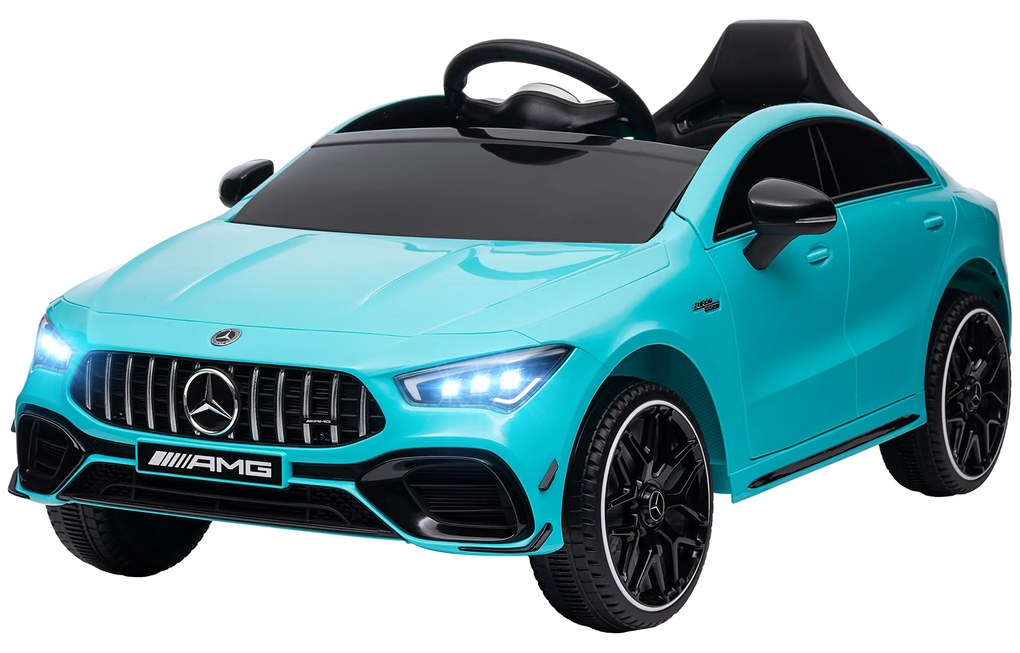 AIYAPLAY dětské elektrické autíčko 12 V dětské autíčko s dálkovým ovládáním 2,4G, USB, připojení MP3, elektrické vozidlo se světly, podpůrná kola, sy…