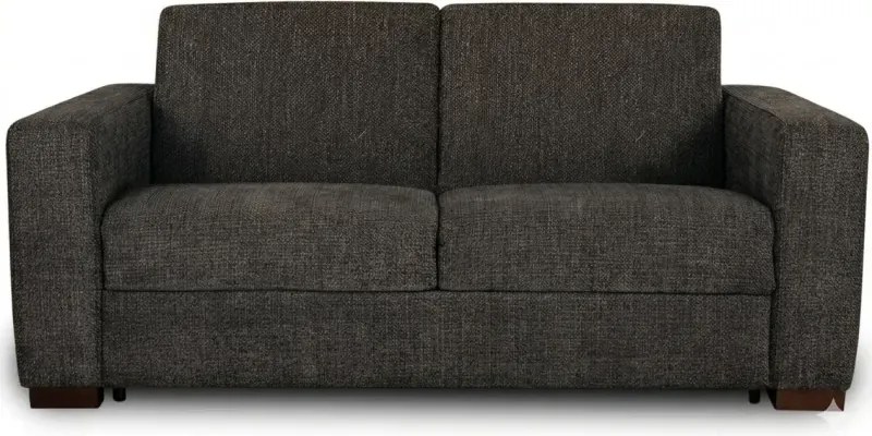 Pohovka na každodení spaní NOMI s rozkladem, 140, tm. šedá (madeira dark grey)