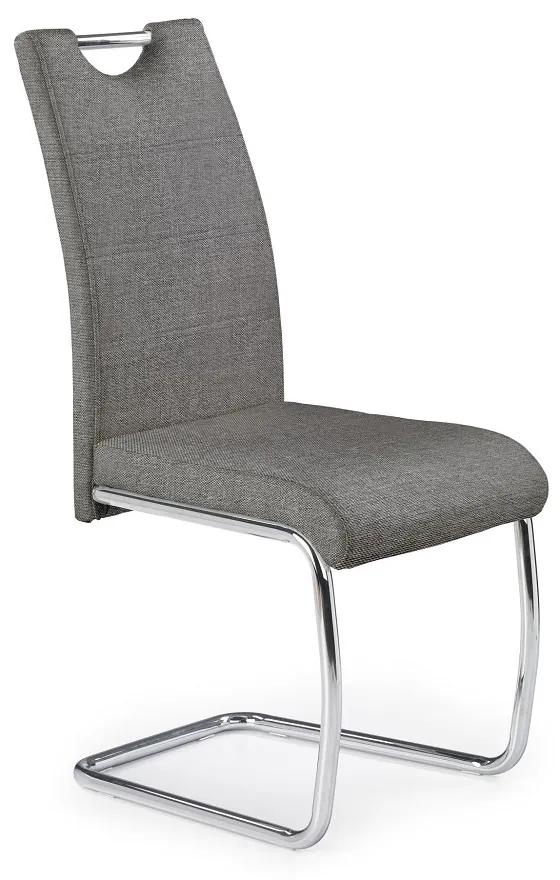 Jídelní židle Rodney, šedá / stříbrná
