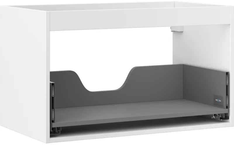 Mexen Box-A, závěsná skříňka 80 cm, 1 zásuvka, bílá matná, 91AX0-0800-470-1-01